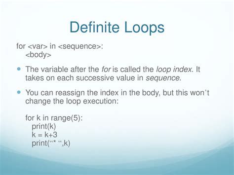 Topic: Loops Loops Idea While Loop Introduction to ranges For Loop ...