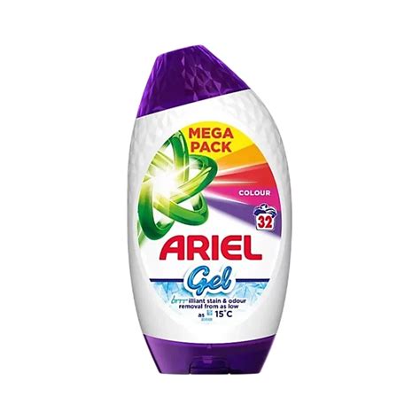 Ariel Gel Colour Stain And Odour Removal Liquid Laundry Detergent 32