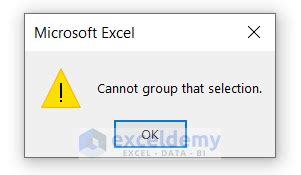 Excel Pivot Table Cannot Group That Selection Error ExcelDemy