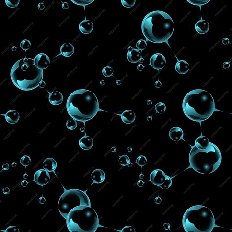 Premium Vector Science Background With Molecules And Atoms