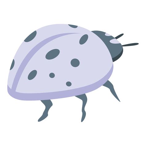 White Ladybird Icon Isometric Vector Cute Insect 15060941 Vector Art At Vecteezy