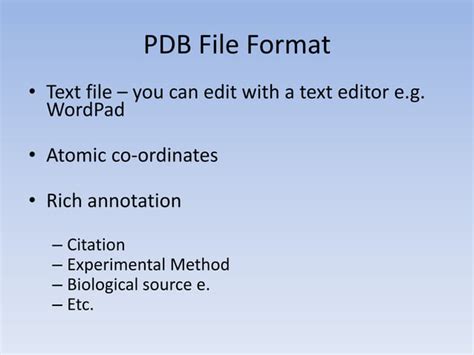 Introduction To Pdb PPTX Databases Computer Software And Applications