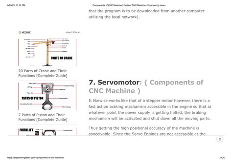 Components Of Cnc Machine Parts Of Cnc Machine Engineering Learnpdf