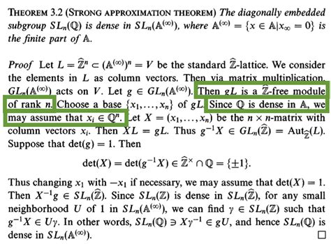 number theory proofs with strong approximation theorem mathematics