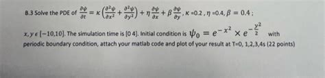 Solved B Solve The PDE Of Chegg Com