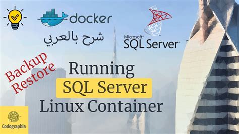 running sql server on linux container backup and restore docker شرح