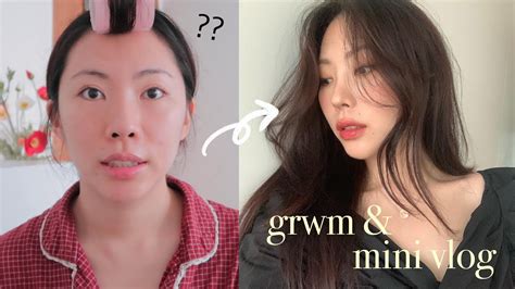 분위기내는 청순한 메이크업하고 로우앤슬로우 가는 날 Grwmmini Vlog🖤무려 한 달 기다림💦로우앤슬로우 솔직 후기이태원 맛집이태원카페makeup Youtube