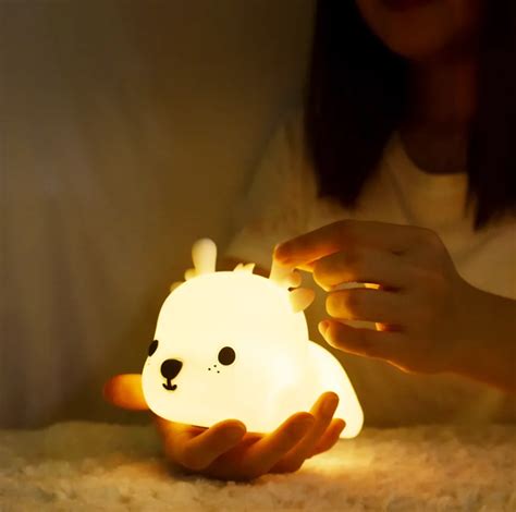 Силіконовий нічник Оленя з сенсорним управлінням 7 кольорів фото відгуки характеристики в