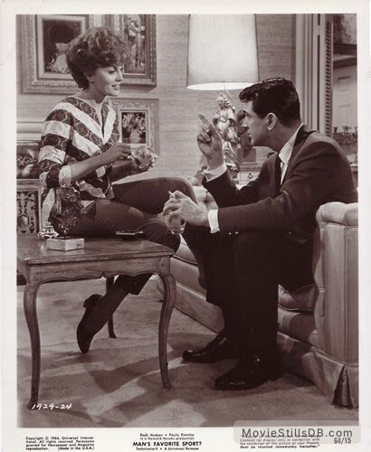 Mans Favorite Sport Publicity Still Of Rock Hudson And Charlene Holt