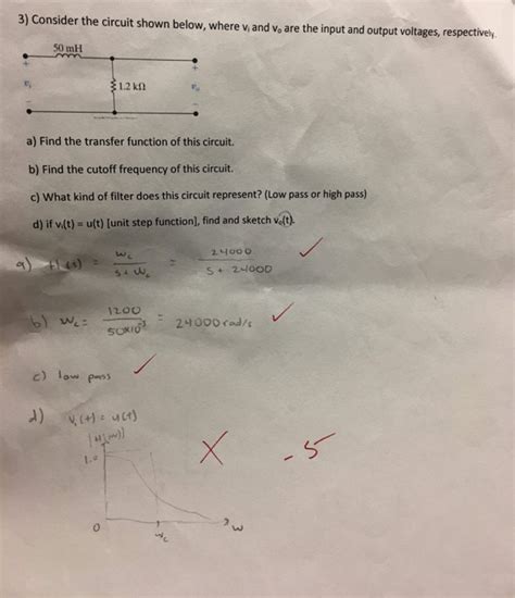 Solved 3 Consider The Circuit Shown Below Where Vand Vo