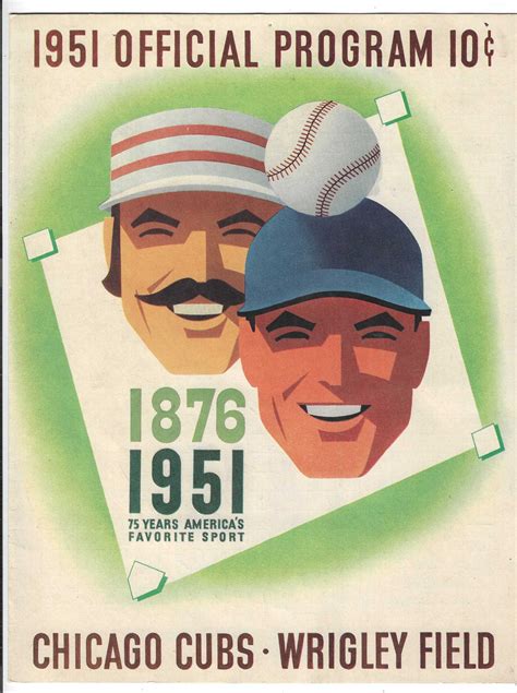 Lot Detail 1951 Chicago Cubs Vs Boston Braves Official Program At