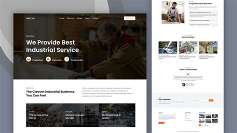 How To Build Responsive Industrial Website Using Html Css And