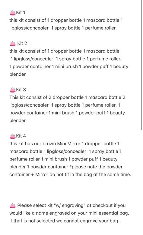 Custom Mini Makeup Kit Etsy