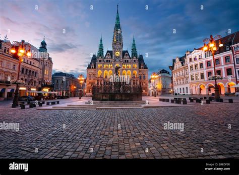 Liberec Czech Republic Cityscape Image Of Downtown Liberec Czech