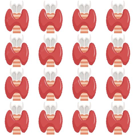 Premium Vector Thyroid Gland Vector Pattern