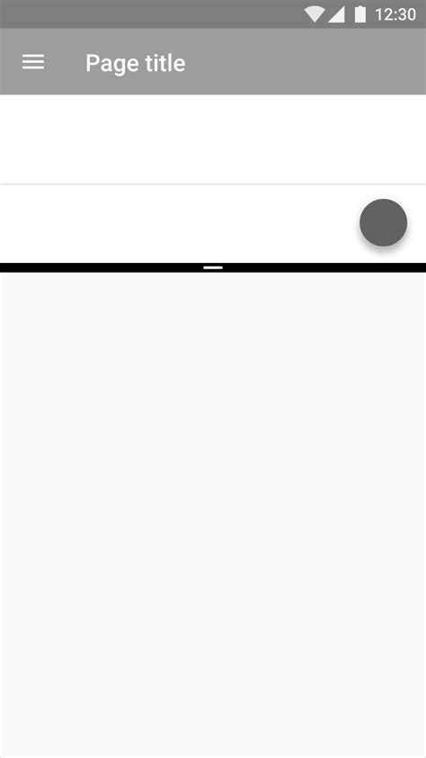 Split Screen Layout Material Design