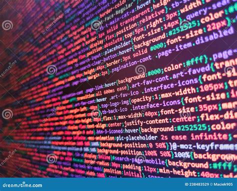 Technology Concept Hex Code Digital Background Big Data And Internet Of Things Trend Html Code