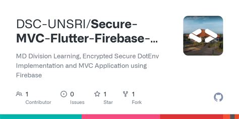 github dsc unsri secure mvc flutter firebase example md division