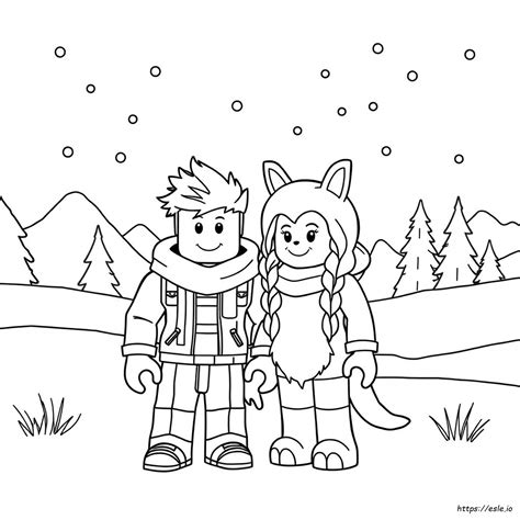 Tyler Y Snowi Dibujos Para Colorear Roblox