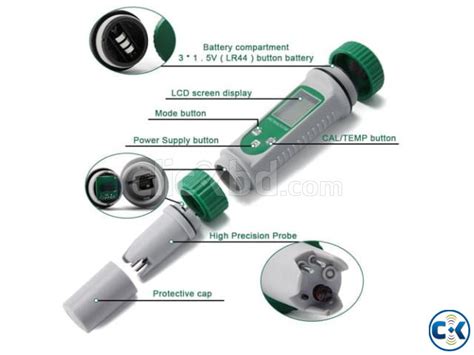 6 In 1 Multi Parameter Tester Ph Ec Tds Salt S G Temp Clickbd