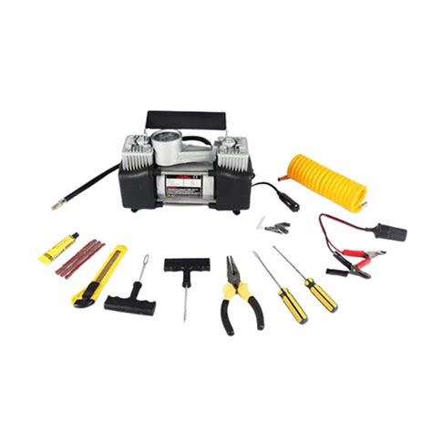 Air Tools Car Air Compressor 2 Cylinder With Service Tool Air