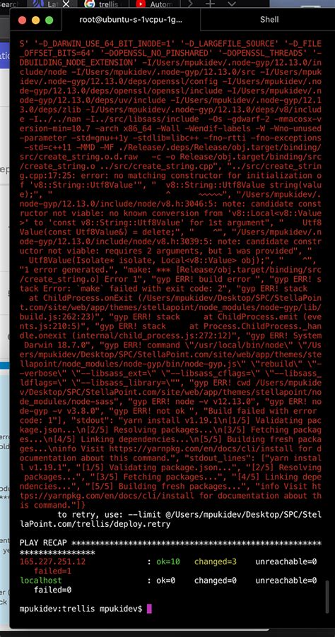 Deployment Error On Install Npm Dependencies Build Before Task