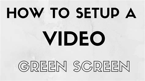 How To Setup A Green Screen For Professional Video Recording EDUfyre
