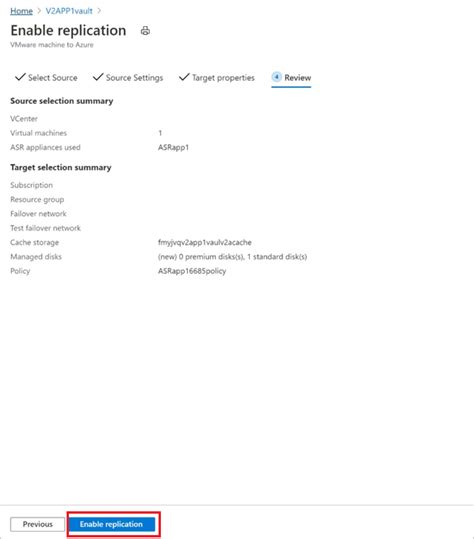 Enable Replication For VMware VM Disaster Recovery To Azure With Azure Site Recovery Azure
