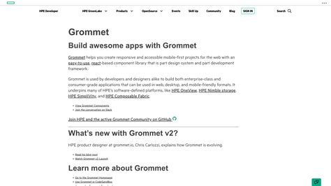 Grommet DesignSystemHunt