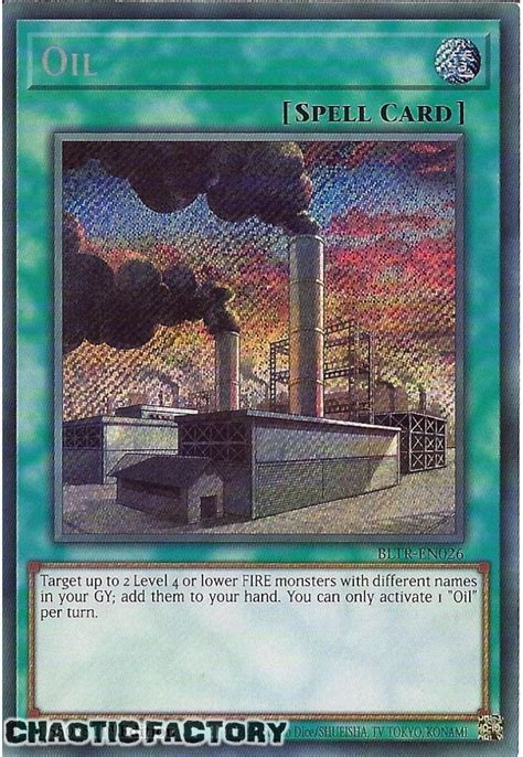 Bltr En026 Oil Secret Rare 1st Edition Nm