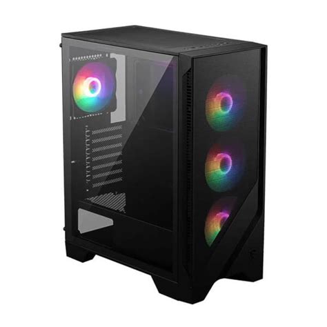 Msi Mag Forge R Airflow Atx Mid Tower Cabinet Black
