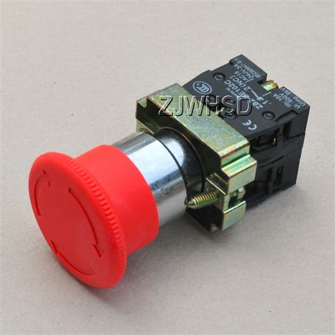 Heavy Duty 660v Red Sign Emergency Stop Push Button Switch Nc No