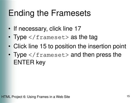 Using Frames In A Web Site Ppt Download