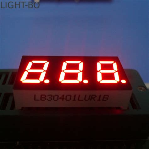 04 Inch Super Bright Red 7 Segment Led Display Triple Digit Common Anode
