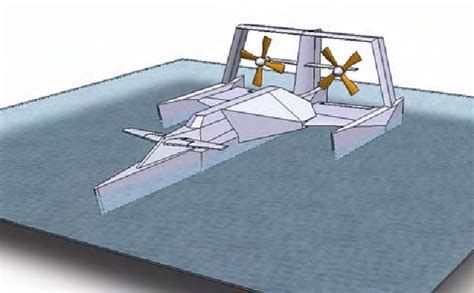 figure 1 from design and simulation analysis of flying trimaran usv