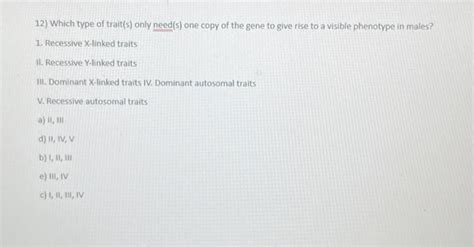 Solved Which Of The Following Is False About Sex Chegg Com