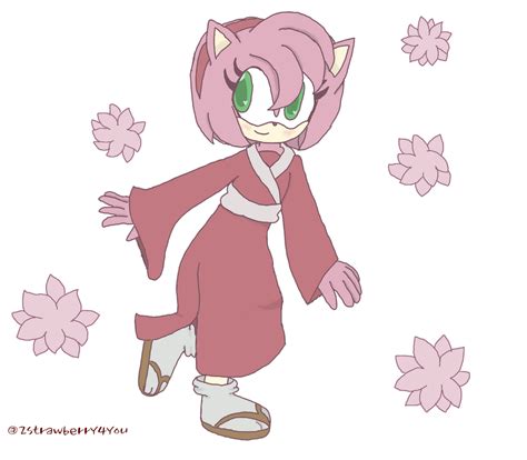 Amy Rose Yukata By 2strawberry4you On Deviantart