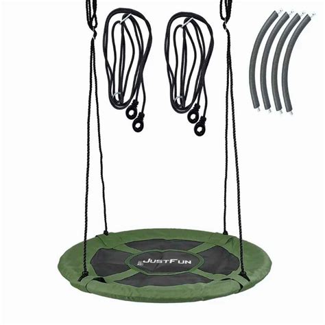 ᐉ Гойдалка для дітей Just Fun Гніздо лелеки Зелений P1914635095 Kalanm • Краща ціна в Києві