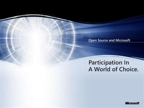microsoft and open source interoperability ppt