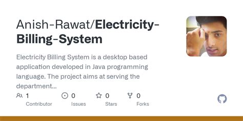GitHub Anish Rawat Electricity Billing System Electricity Billing System Is A Desktop Based