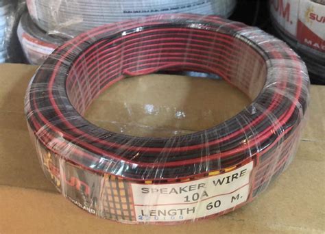 สายไฟ ดำแดง สายดำแดง สายไฟฟ้า สายลำโพง สายdc ดำแดง ยาว60m Th