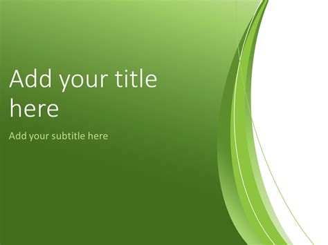 Green Powerpoint Template