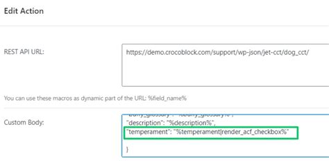 Updating Checkbox Field Via Rest Api Crocoblock