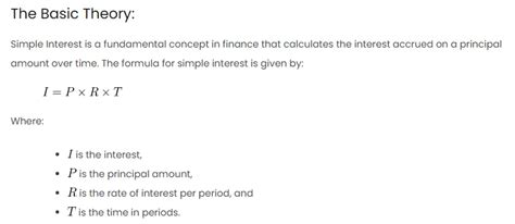 Understanding And Applying The Simple Interest Theorem In Excel Excel