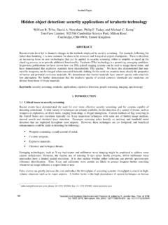 Hidden Object Detection Security A Pplications Of Hidden Object Detection Security A