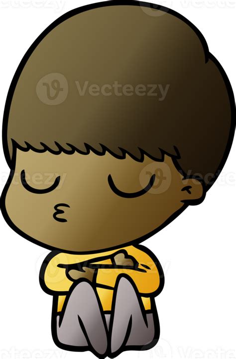 Chico Tranquilo De Dibujos Animados 45013681 Png