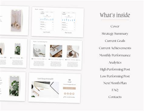 Analytics Report Template Monthly Report Social Media Manager Monthly Presentation