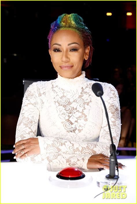 Mel B Rocks Rainbow Hair For Americas Got Talent Finals Photo