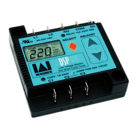 Wagner Dsp 1 1 Phase Digital Voltage Monitor 90 300 Volts 50 60 Hz Cedars Hvac