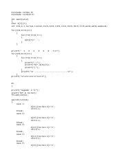 C Include Stdio H Include Stdlib H Int Main Void Char A Int Course Hero